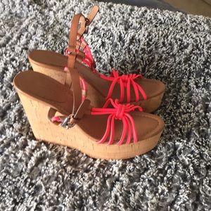Coach | Shoes | Hot Pink Coach Wedges | Poshmark
